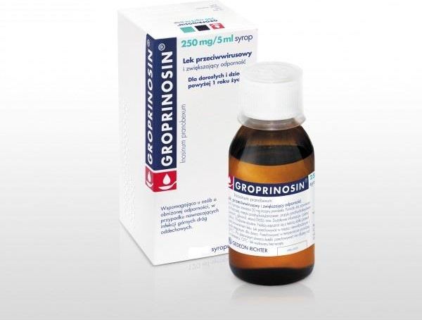 Groprinosin syrop 0,05 g/ml x 120ml - Opinie i ceny na Ceneo.pl