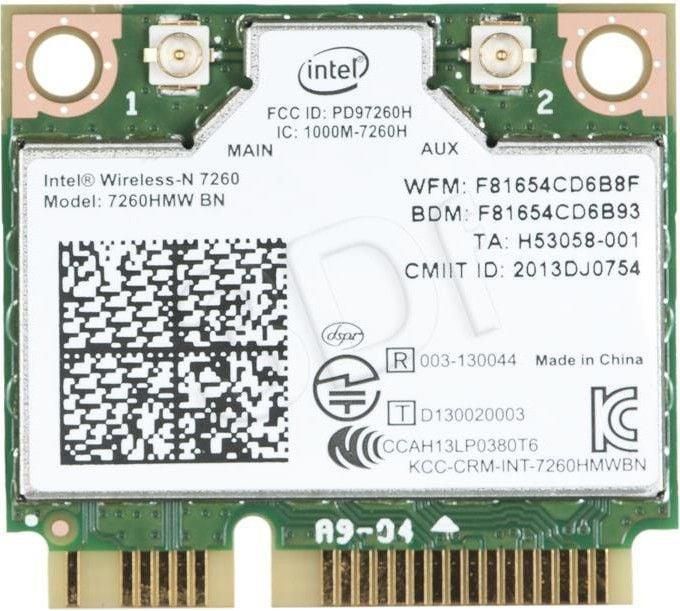 Karta sieciowa Intel Karta Wi-Fi Wireless-N 7260 2X2 Bgn+Bt Hmc (7260 ...