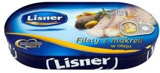Lisner Filety z makreli w oleju 170 g - Ceny i opinie - Ceneo.pl
