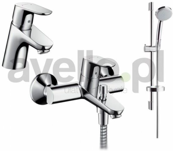 Zestaw prysznicowy Hansgrohe Focus chrom 31730000+31940000+27772000 ...