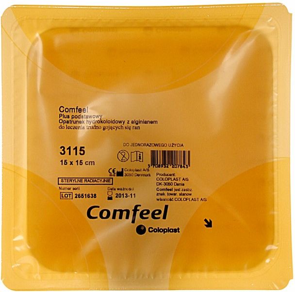 Comfeel Plus podstawowy opatrunek hydrokoloidowy 15x15 cm - Opinie i ...