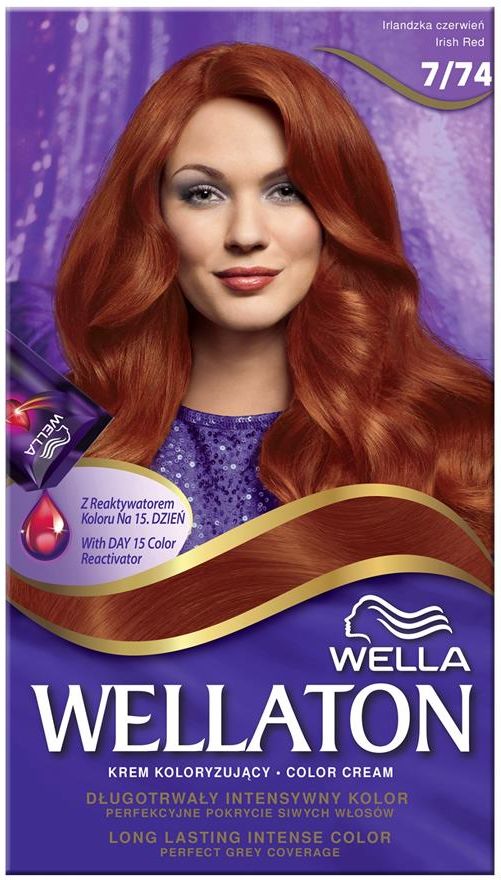 Wellaton Color Cream krem koloryzujący Irlandzka Czerwień 7/74 - Opinie ...
