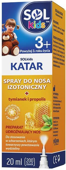 Solkids Katar spray do nosa 20 ml - Opinie i ceny na Ceneo.pl