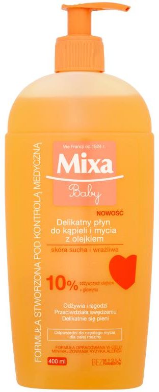 Mixa Baby Płyn Do Kąpieli I Mycia 400ml Z Olejkiem - Ceny i opinie ...