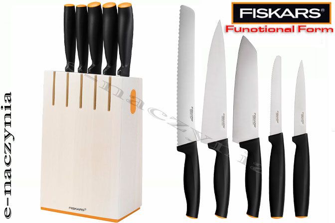 Fiskars Noże W Białym Bloku Nowy Model Functional Form Zestaw 5 Elementów - Opinie i atrakcyjne ...