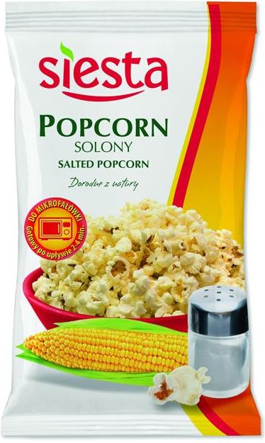 Siesta Siesta Popcorn Do Mikrofali Smak Solony 100G - Ceny i opinie ...