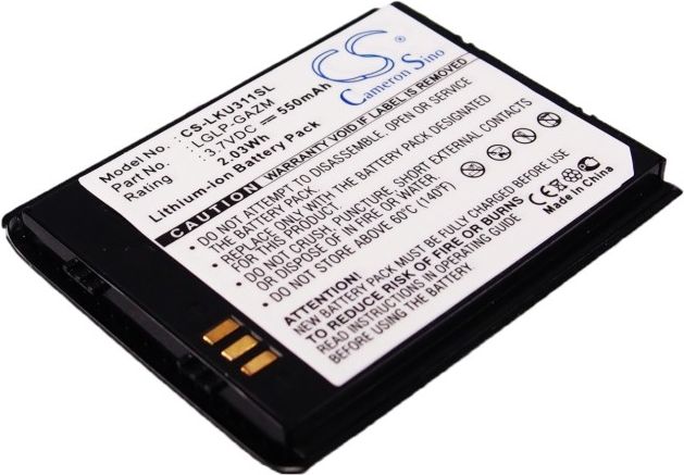 Bateria Cameron Sino Lg Ku311 / Lglp-Gazm 550Mah 3.7V Li-Ion (CS ...