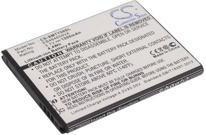 Bateria Cameron Sino Samsung Sgh-T759 / Eb484659Va 1200Mah 4.44Wh Li ...