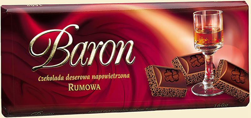 Baron Czekolada 160g Napowietrzana Rumowa - Ceny i opinie - Ceneo.pl