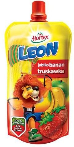 Agros Nova Mus owocowy LEON 200 ml jabłko banan truskawka - Ceny i opinie - Ceneo.pl