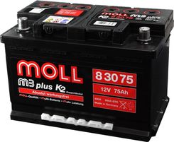 Moll 75Ah 680A M3 Plus P+ 83075 - Opinie i ceny na Ceneo.pl