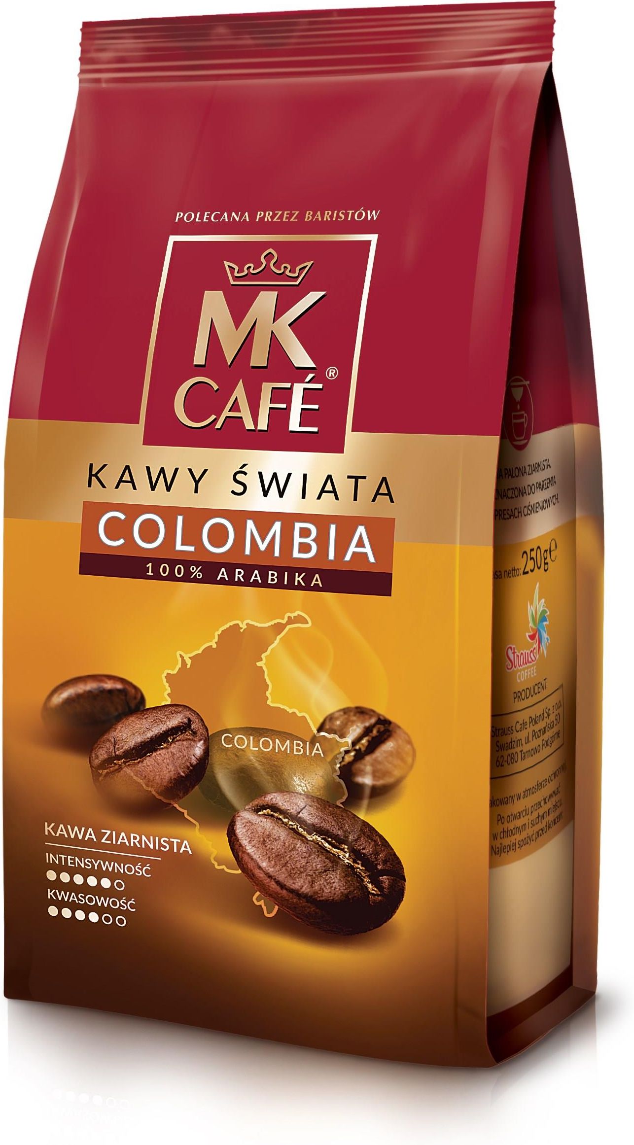 Kawa MK Cafe Kolumbia Kawa ziarnista 250g - Ceny i opinie - Ceneo.pl