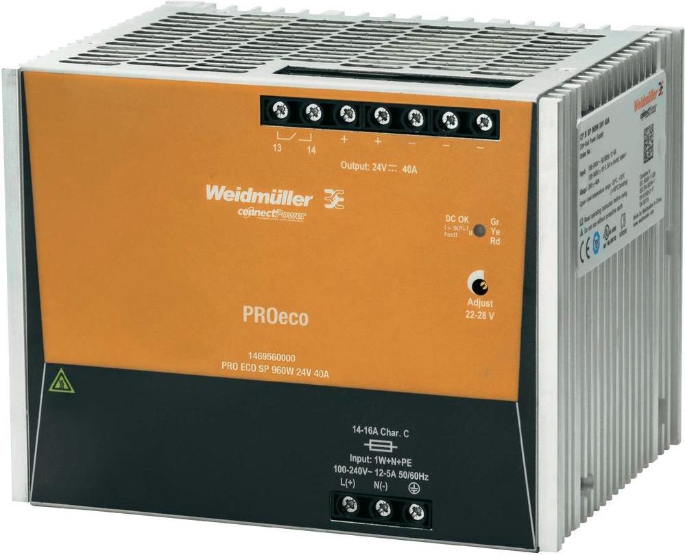 Weidmueller Zasilacze Impulsowe Proeco 960W 24 V 40A Pro Eco3 960W 24 V ...