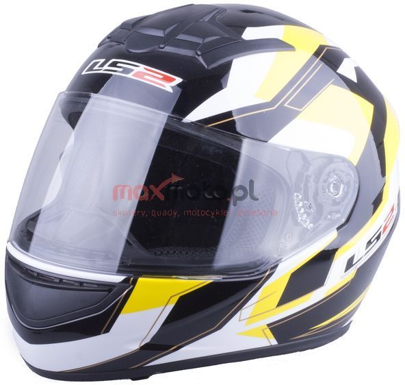 Kask motocyklowy Kask integralny LS2 FF350.1 Spit White Yellow - Opinie ...