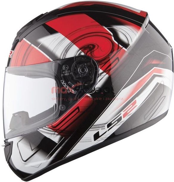 Kask motocyklowy Kask integralny LS2 FF350.1 Action Black Red - Opinie ...