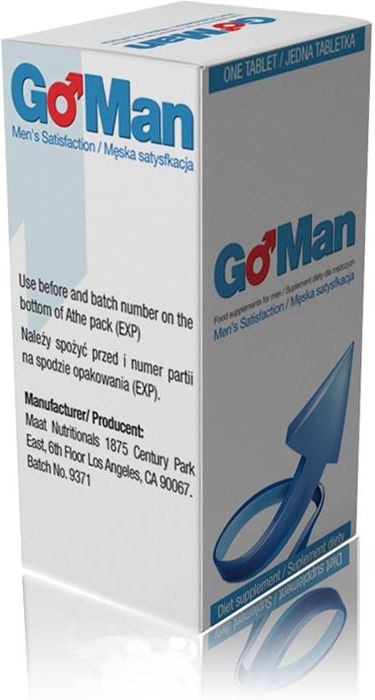 Tabletki wspomagające erekcję u mężczyzn Goman 1 szt. ER-60210011 ...