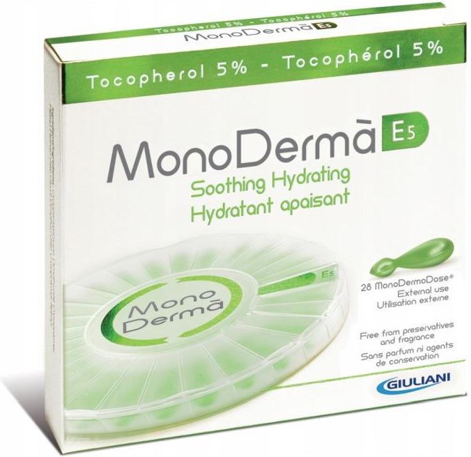 MonoDerma MonoDerma E5 Tokoferol w stężeniu 5% (witamina E) 28 kaps ...