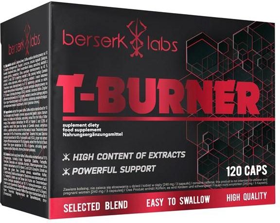 Berserk Labs T-Burner 120Kaps Reduktor tłuszczu - Ceny i opinie - Ceneo.pl