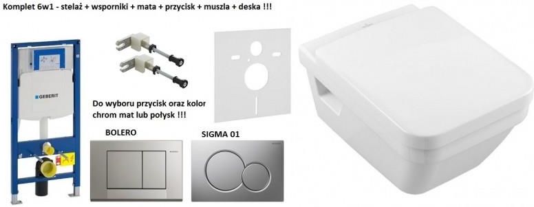 Zestaw podtynkowy Villeroy&Boch + Geberit Architectura Zestaw 6w1 111 ...