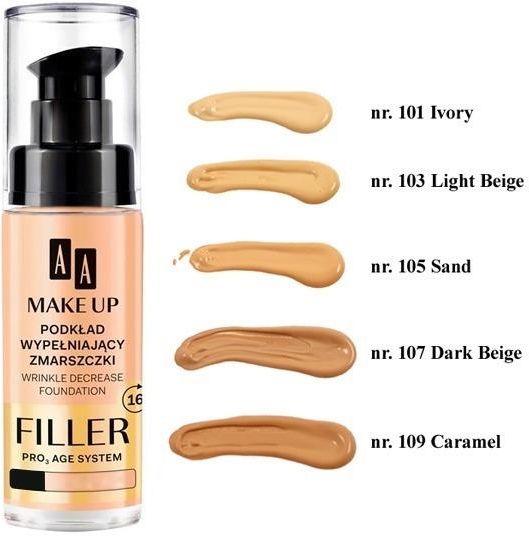 Aa Make Up Filler Podkład Wypełniający Zmarszczki 105 Sand 30ml ...