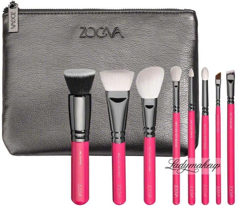 Zoeva PINK ELEMENTS CLASSIC SET Zestaw 8 pędzli do makijażu ...