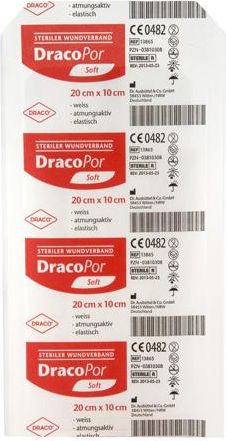 Dracopor plaster sterylny 20x10cm 1 szt. - Opinie i ceny na Ceneo.pl