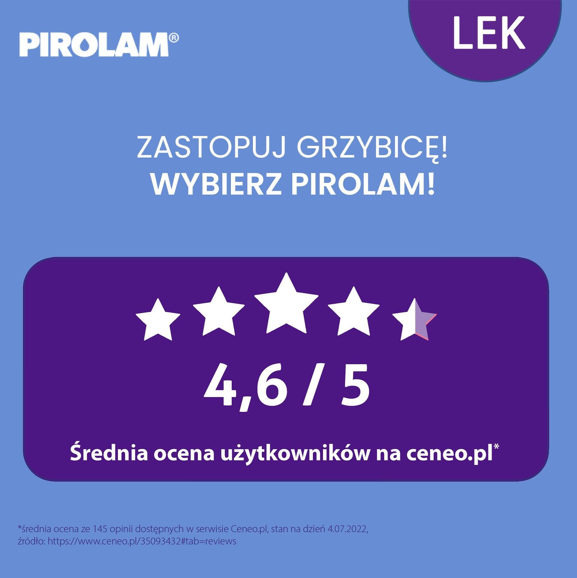 Pirolam 1% żel 20g - Opinie, cena na Ceneo.pl