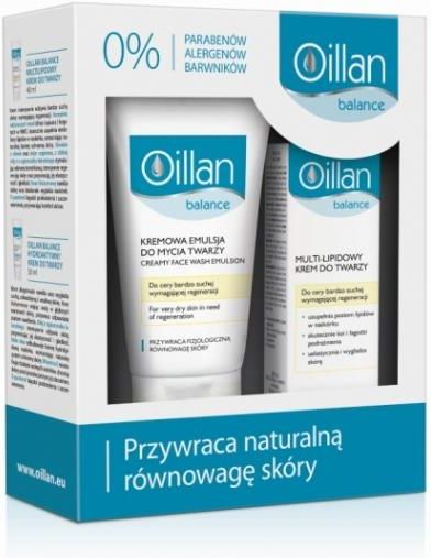 Oillan balance krem multi lipidowy do twarzy 40 ml + kremowa emulsja do ...