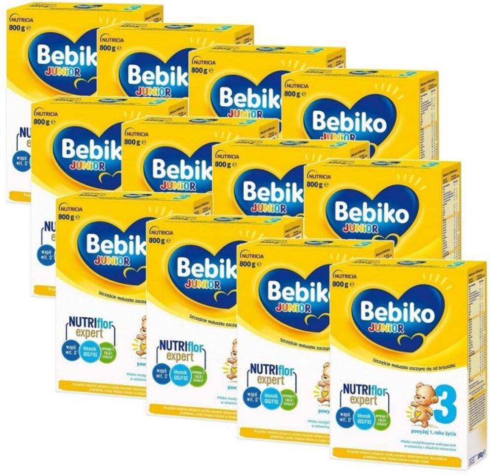 Bebiko Junior 3 Nutriflor+ 12X800G - Ceny i opinie - Ceneo.pl