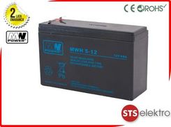 MW Power Akumulator AGM MWH 5-12 12V 6Ah T1 - Opinie i ceny na Ceneo.pl