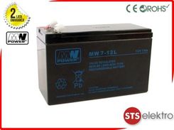 MW Power Akumulator AGM MW 7-12L 12V 7Ah T2 - Opinie i ceny na Ceneo.pl