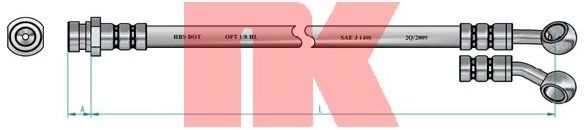 Przewód hamulcowy elastyczny NK 853512 - Opinie i ceny na Ceneo.pl