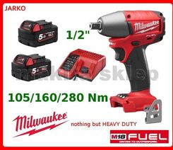 Milwaukee M18CIW12-502C FUEL 105/160/280Nm + 2xAku 18V/5.0Ah Li-Ion ...