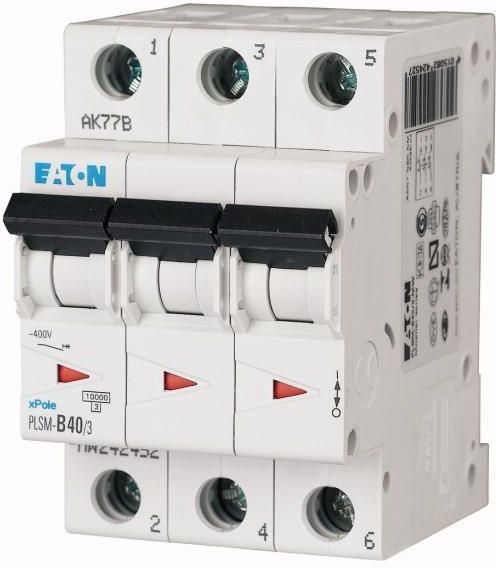 Bezpiecznik Eaton Wyłącznik Nadprądowy Plsm-C40/3-Mw 3-Biegunowy 40A 10Ka Ip20 230V Ac 242478 ...