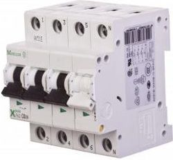 Bezpiecznik Eaton Wyłącznik Nadprądowy Faz-C25/3N 3+N-Biegunowy Ip20 25A 15Ka 230/400V Ac 278977 ...