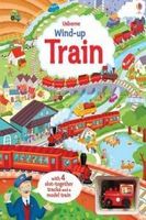 Wind-up train book with slot-together tracks and a model train ...