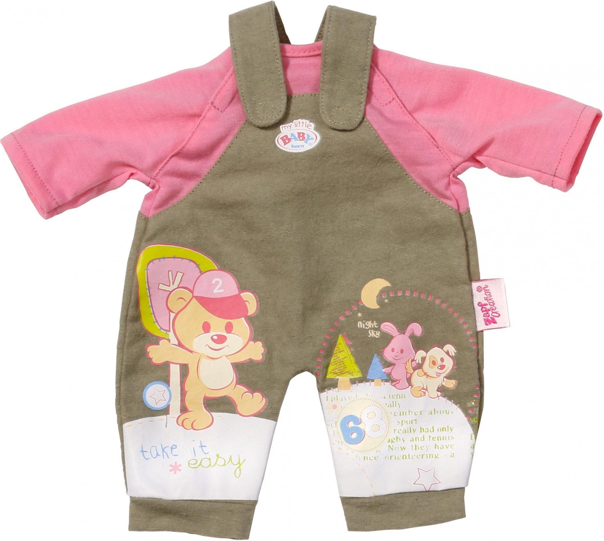 Zapf Creation My Little Baby Born Ubranko Easy Fit Brązowe 820872 A ...
