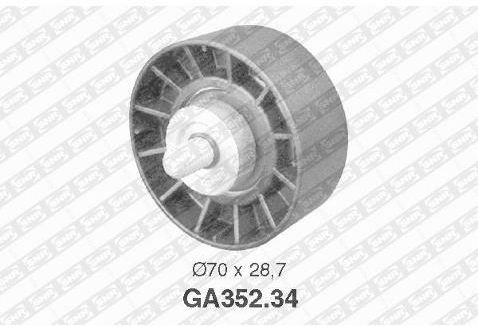 Mechanizm rozrządu SNR GA352.34 rolka kierunkowa / prowadząca, pasek ...
