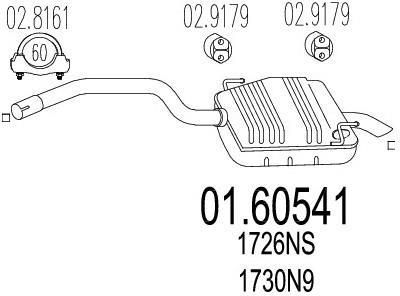 MTS Tłumik końcowy 01.60541 - opinie i ceny na Ceneo.pl