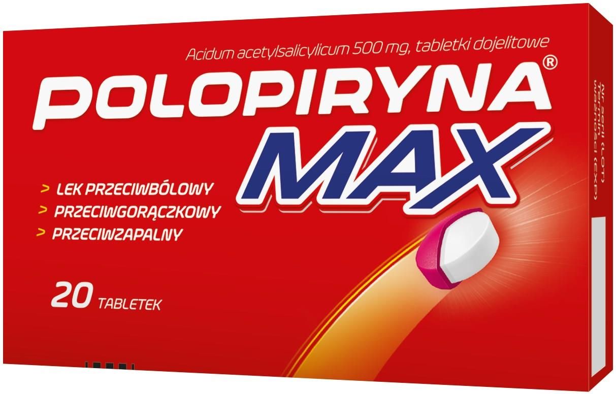 Polopiryna Max, 500 mg, tabl. dojelit. (blist.), 20 tabl. - Opinie i ...