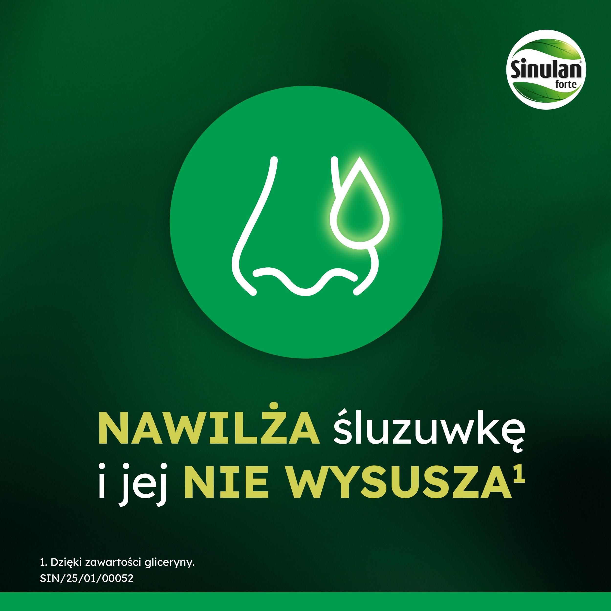 Sinulan Express Forte Spray dla dorosłych i młodzieży na zapalenie zatok przynosowych i nieżyt ...