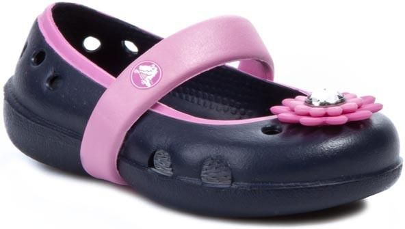 Baleriny CROCS - Keeley Petal Charm Flat Ps 15399 Navy/Carnation - Ceny ...