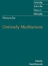 Nietzsche: Untimely Meditations - Literatura obcojęzyczna - Ceny i ...