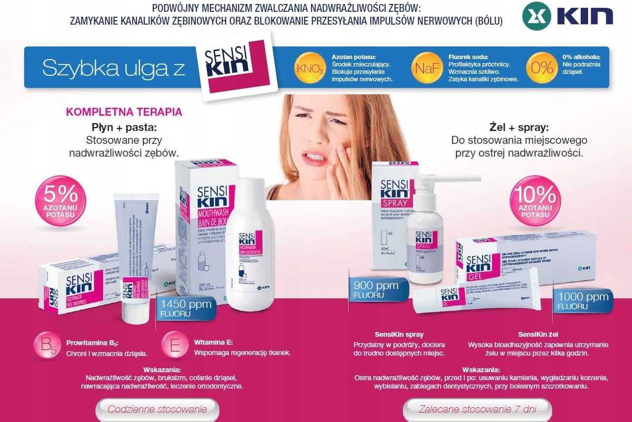 Sensi Kin Spray Na Silną Nadwrażliwość Zębów 40ml - Opinie i ceny na ...