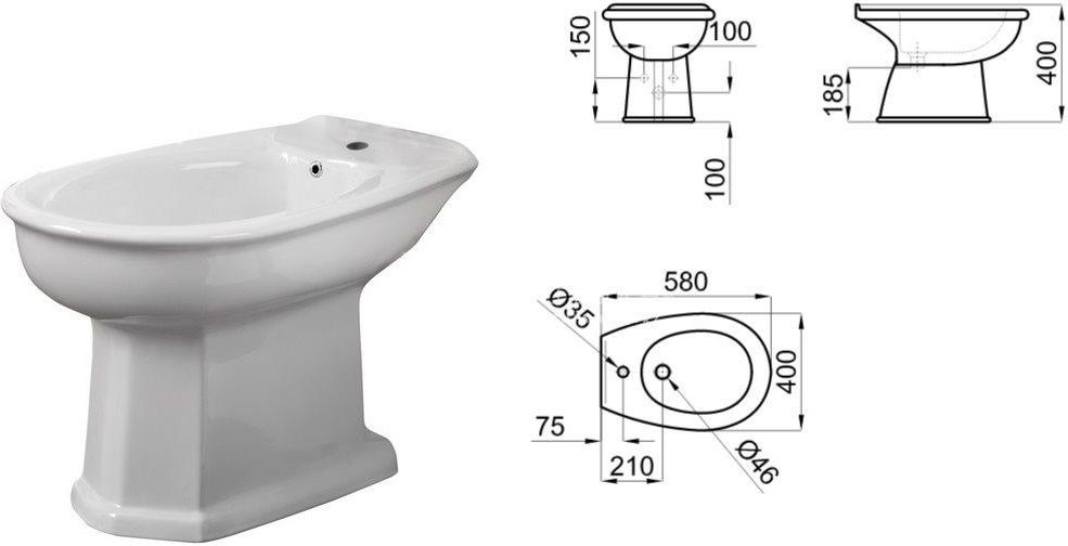 Bidet Noken Imagine 40x58 - Opinie i ceny na Ceneo.pl