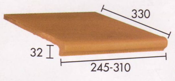 Płytki Gresmanc Rodamanto Vierteaguas Stopnica Z Kapinosem Prosta 33x24,5 - Opinie i ceny na ...