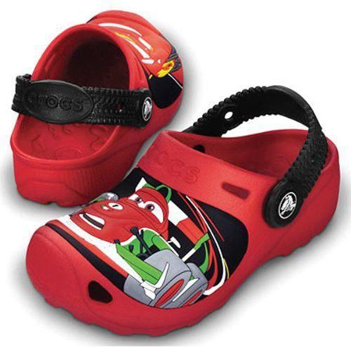 Crocs Classic Cars 2 Red/Black Czerwone-czarne klapki dla chłopca Auta ...