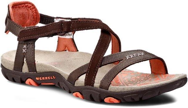 Sandały MERRELL - Sandspur Rose J196489C Espresso/Coral - Ceny i opinie ...