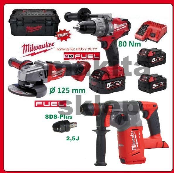 Milwaukee M18VARIO SETx87 M18CPD+M18CAG125X+M18CHX Workbox 4933448556 ...