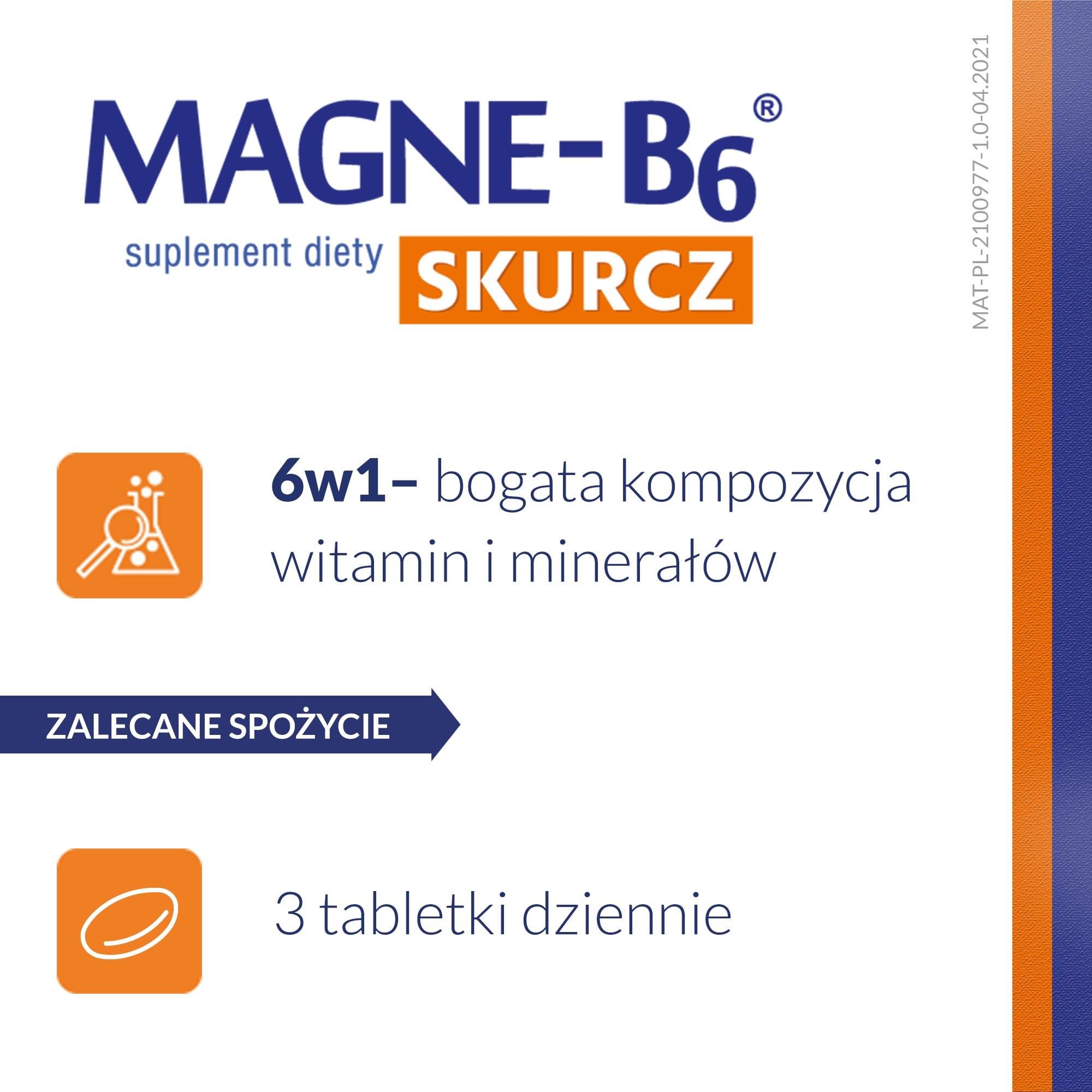 Magne-B6 Skurcz magnez 30 tabletek - Opinie i ceny na Ceneo.pl
